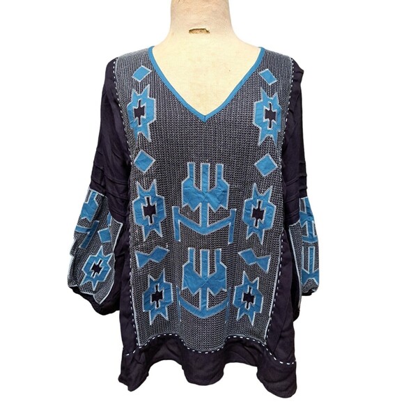 See And Be Seen | Tops | See And Be Seen Tunic Top Women L Blue ...